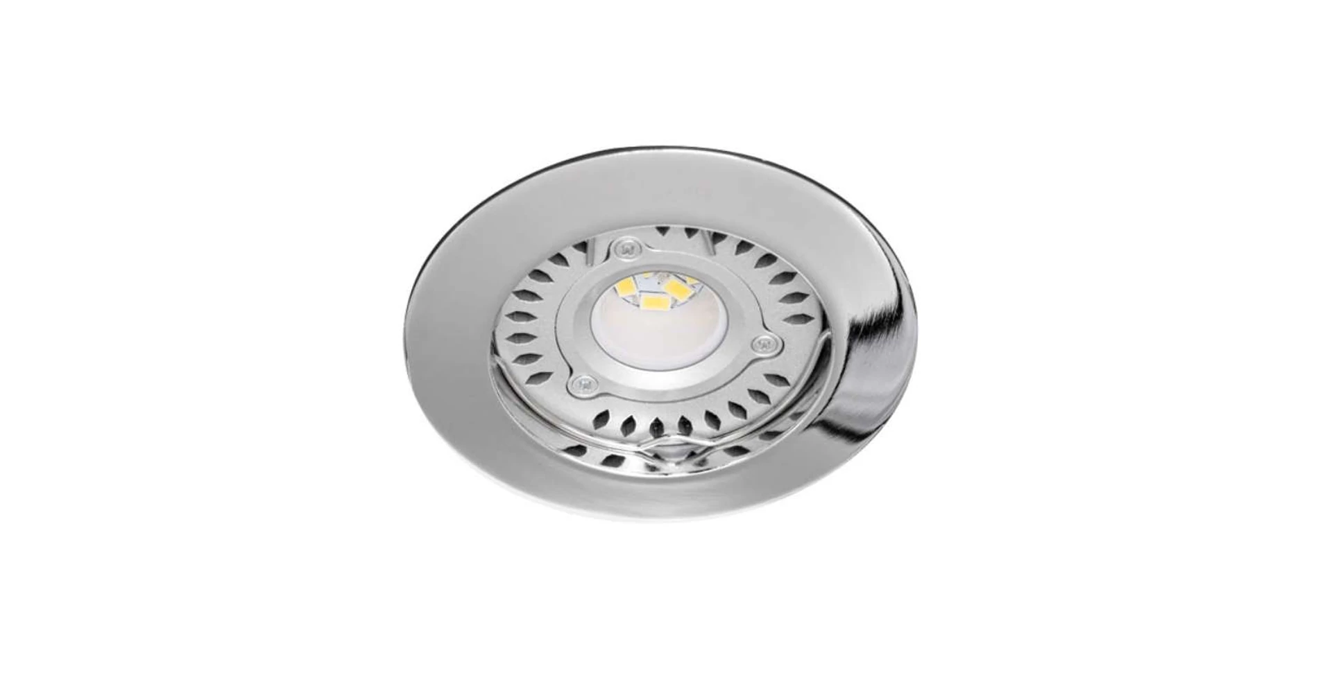 ULTRALUX Mennyezeti beépíthető spot lámpatest, Fix, Króm, GU10